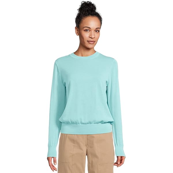 (取寄) エリオット ローレン レディース コットン チャーム Elliott Lauren women Cotton Charm Aqua Elliott Lauren Women's Enzyme Wash Jersey, Crew Neck, Ruched